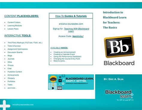 Introduction To Blackboard Learn For Teachers Pdf