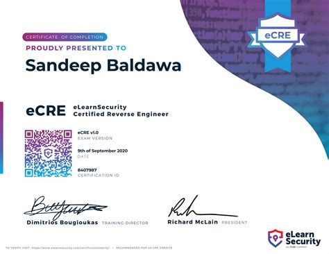 My Journey To Ecre Elearnsecurity Certified Reverse Engineer By