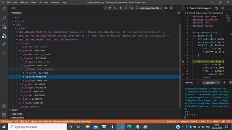 C How To Access Values Of Elements Of Stdset In Gdb Stack Overflow