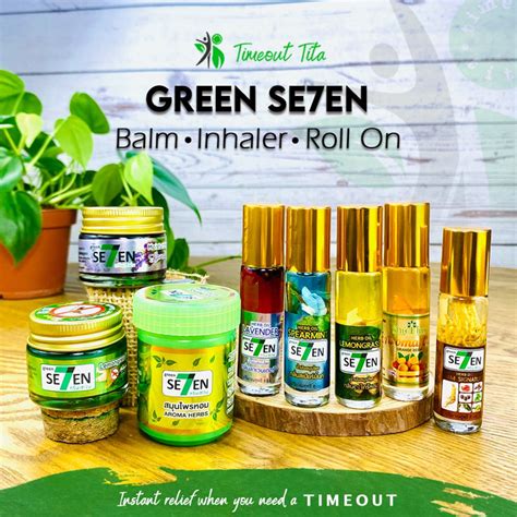 Green Seven Inhaler Balm Roll On Thailand Shopee Philippines
