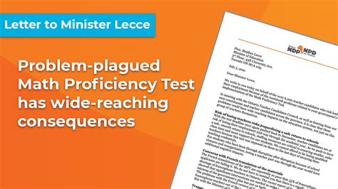 Letter Problem Plagued Math Proficiency Test Has Wide Reaching Consequences