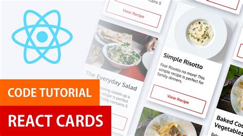 React Recipe Cards Ui Card Design With React Js
