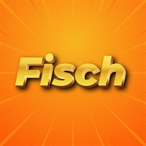 Premium Photo Fisch Text Effect Gold  Attractive Background Card