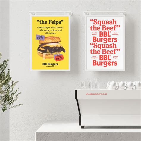 Poster Hanging Menu Board George And Willy