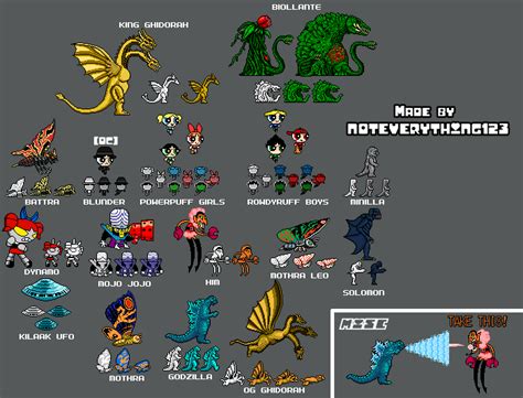 Nes Godzilla Creepypasta Verse Sprites Icons Pt 1 By Noteverything123