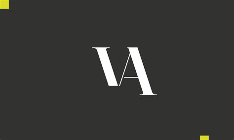 Alphabet Letters Initials Monogram Logo Va Av V And A 12790602 Vector