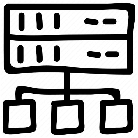 Database Mainframe Network Server Storage Icon