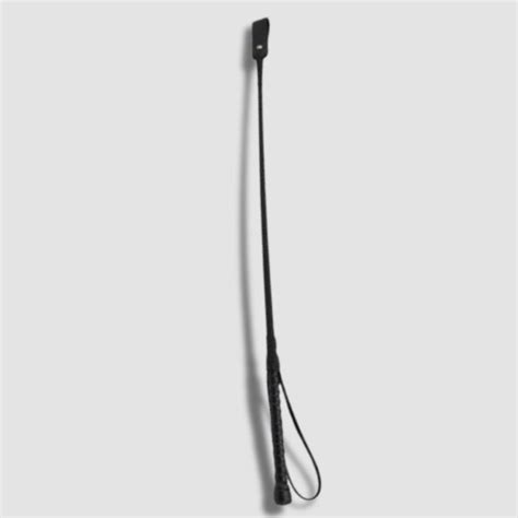 Bdsm Noir Nubuck Leather Riding Crop Secret Sinners