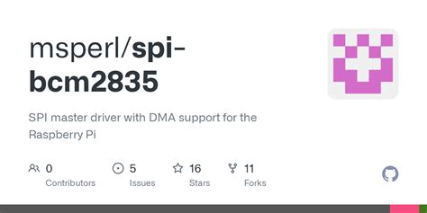 Github Msperl Spi Bcm Spi Master Driver With Dma Support For The