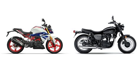 Motorrad Vergleich Bmw G 310 R 2022 Vs Kawasaki W800 Street 2021