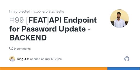 Feat Api Endpoint For Password Update Backend Issue