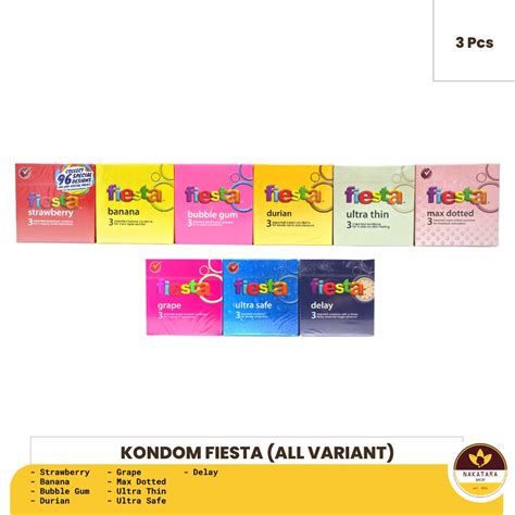 Jual KONDOM FIESTA ANEKA RASA ISI 3 PCS Shopee Indonesia