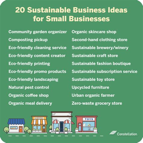 Sustainable Business Ideas For Eco Friendly Entrepreneurs Constellation