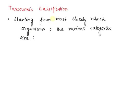 Solved The Correct Order From Least To Most Inclusive Of The Classification Categories Is