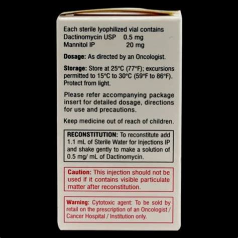 Dacilon Dactinomycin Injection Celon Labs At Rs 6500 Vial In New Delhi Id 26256299330