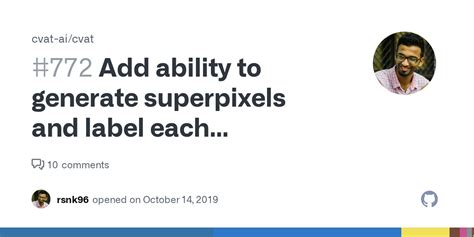 Add Ability To Generate Superpixels And Label Each Superpixel · Issue 772 · Cvat Aicvat · Github