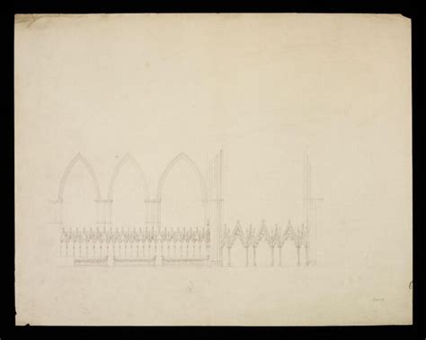 Architectural Drawing Edward Blore Vanda Explore The Collections