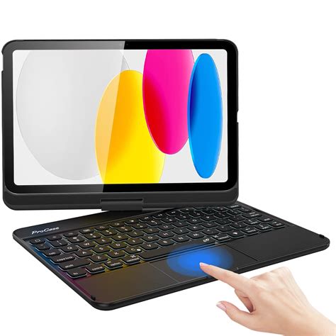 Procase For Ipad 10th Generation Keyboard Case With Multi Touch