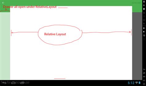Android Navigation Drawer Under Objects Stack Overflow