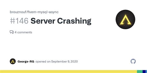 Server Crashing · Issue 146 · Brouznouffivem Mysql Async · Github