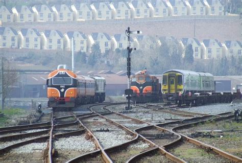 From Left To Right Ie 201 Class Loco With Br Mark 4 Coaches And Dvt