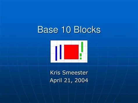 PPT Base 10 Blocks PowerPoint Presentation Free Download ID 704529