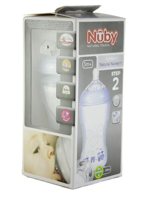Nuby ნუბი ბოთლი 330მლ ცისფერი