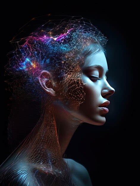 Premium Ai Image Holographic Julia Fractal Beauty