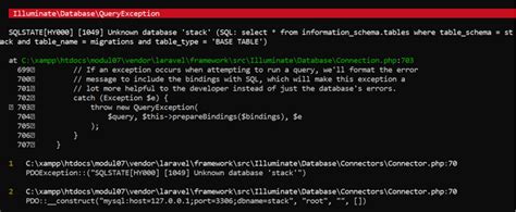 Mengapa Saat Ingin Membuat Migration Laravel Muncul Error Seperti Ini