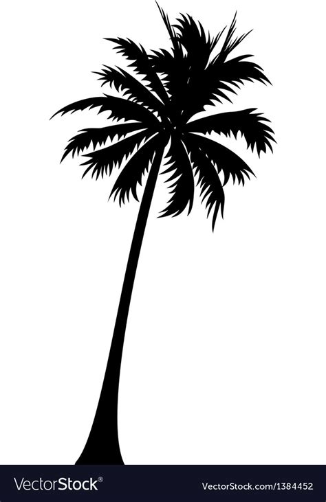 Icon Palm Tree Royalty Free Vector Image Vectorstock