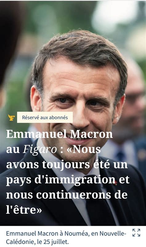 马克龙：法国一直是移民国家，将来依然会是！骚乱不是移民问题，而是