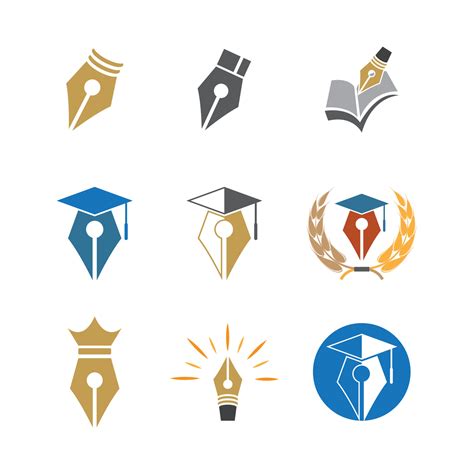 Nib Logo Template Vector Symbol 24645770 Vector Art At Vecteezy