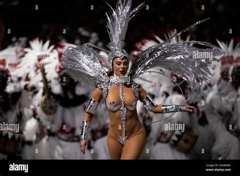 Drum Queen Paolla Oliveira From The Grande Rio Samba School Performs