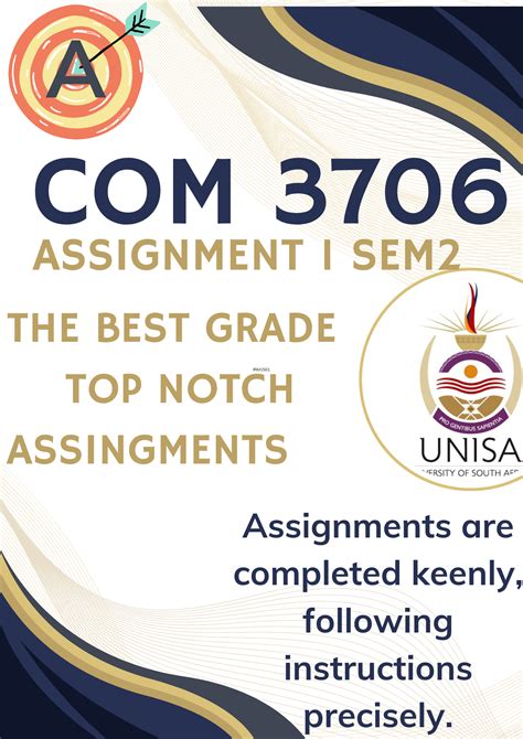 Com3706 Assignment 1 Complete Answers Semester 2 2025 Due August