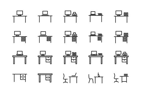 Illustration Graphic Of Office Table Graphic By Zae · Creative Fabrica
