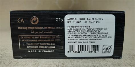 Creed Aventus Batch 19p01 Beauty And Personal Care Fragrance