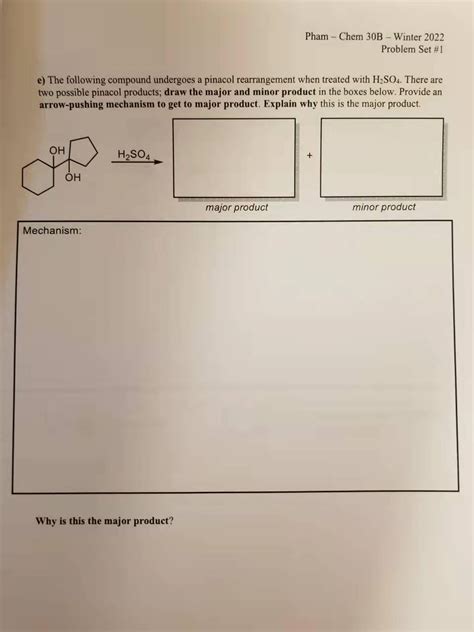 Solved Pham Chem 30B Winter 2022 Problem Set 1 E The Chegg Com