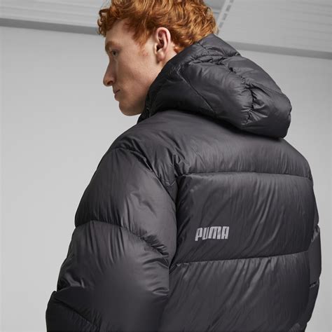 Puma Mens Long Down Extended Length Parka Black