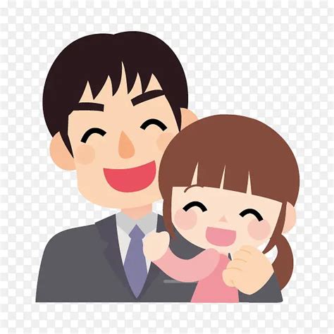 手绘卡通父女pngpng图片素材下载 图片编号7874780 Png素材网