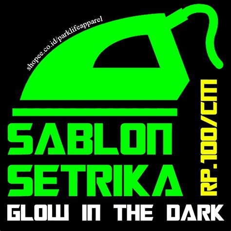 Jual Sablon Setrika Glow In The Dark Reflektif Silver Shopee Indonesia