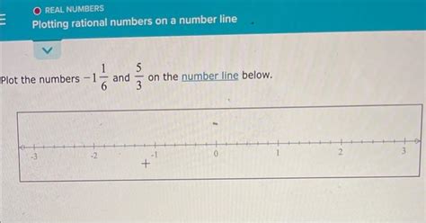 Solved Plot The Numbers And On The Number Line Chegg Com