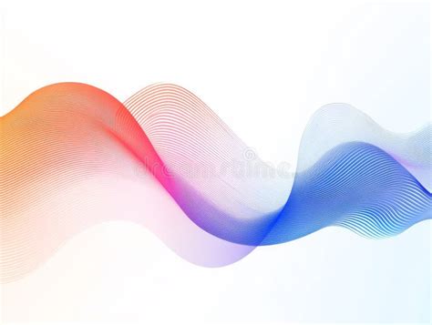 The Gradient Rectangle Features Geometric Line Art With Dynamic Waves