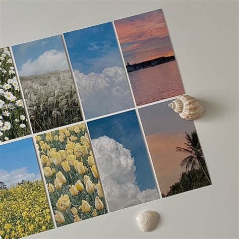 미니 엽서 세트 감성 인테리어 엽서 촬영 소품 아이디어스