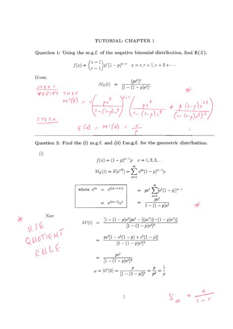 Tutorial 1 Solutions MATH212 Studocu