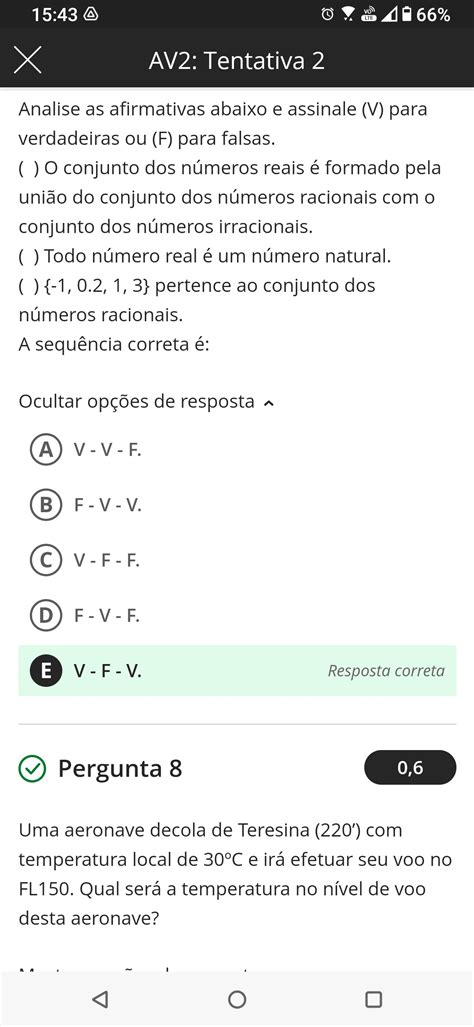 Escolha A Alternativa Correta Atribuindo V Para Verdadeiro