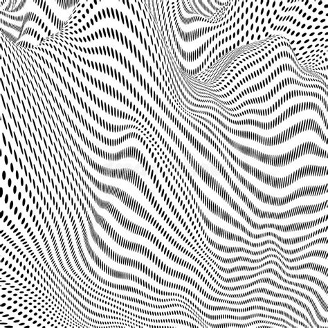 Psychedelic Optical Illusion Texture Digital Half Tone Wallpaper Hypnotic Surreal Background