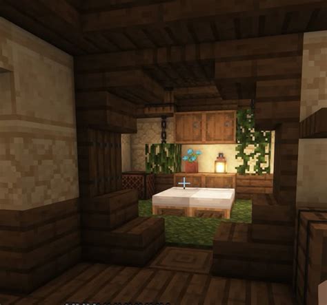 Hobbit Hole Bedroom In Minecraft Minecraft Houses Minecraft House