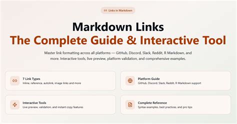 Markdown Links Syntax And Usage Guide Tomarkdown