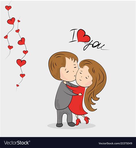 Love Couple Royalty Free Vector Image Vectorstock