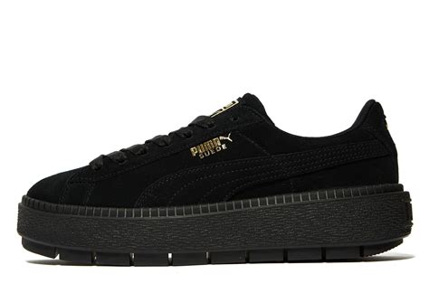 Lyst Puma Suede Platform Trace In Black